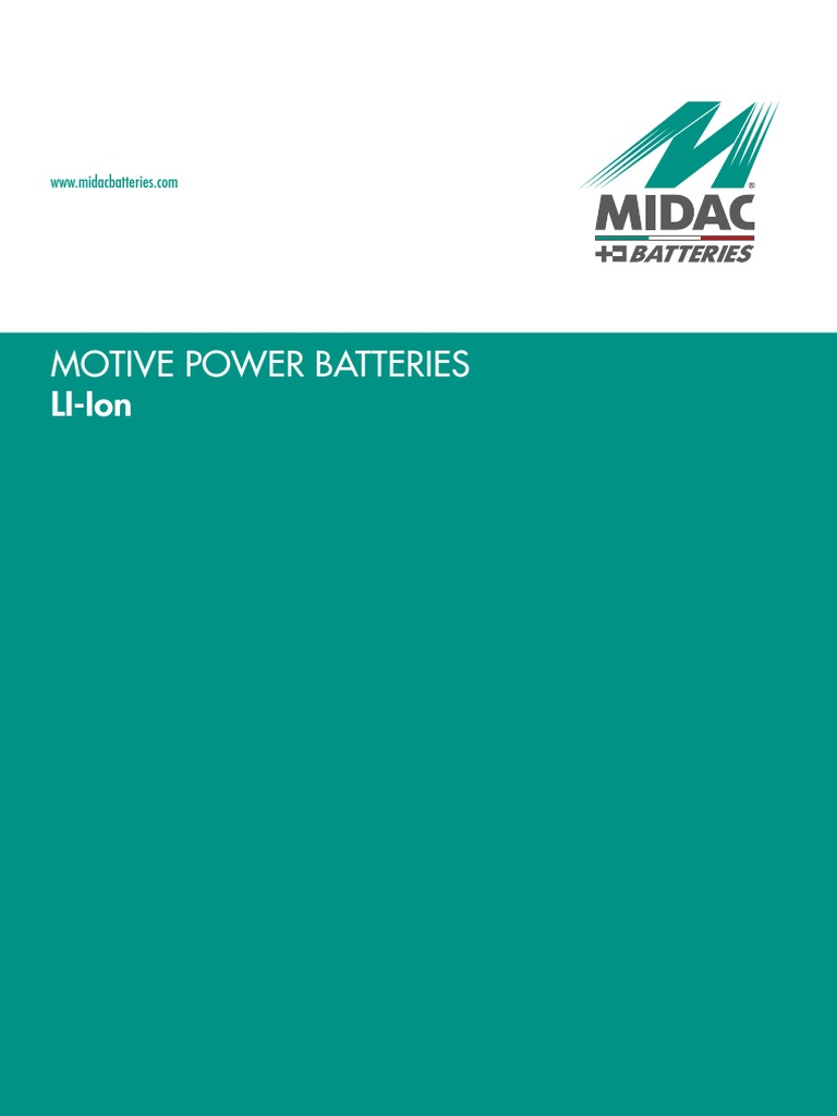 Midac Li-Ion Batteries | PDF | Lithium Ion Battery | Battery (Electricity)