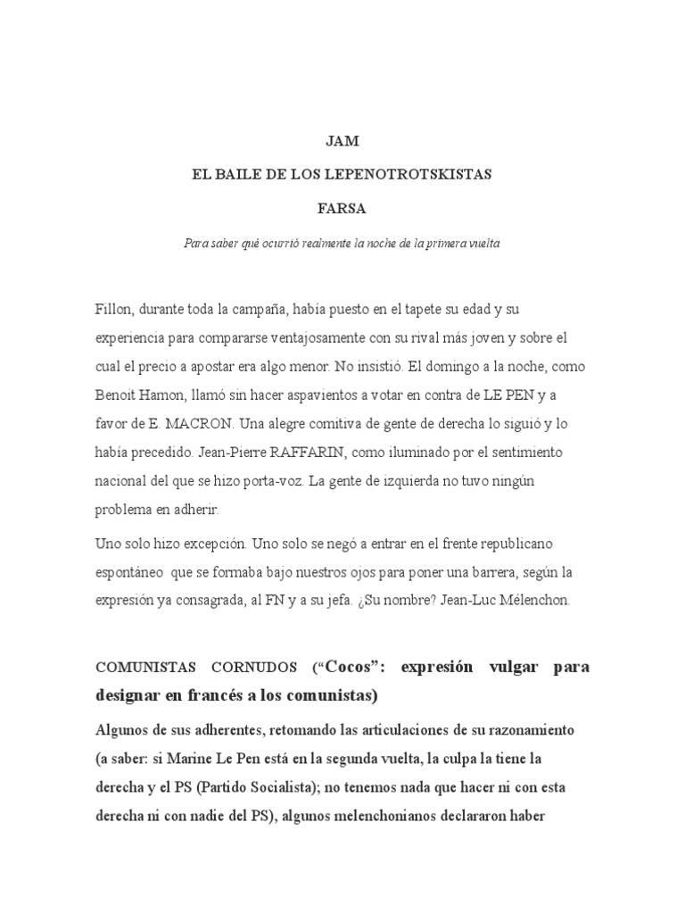 Jam Melenchon | PDF | Adolf Hitler | Política (general)