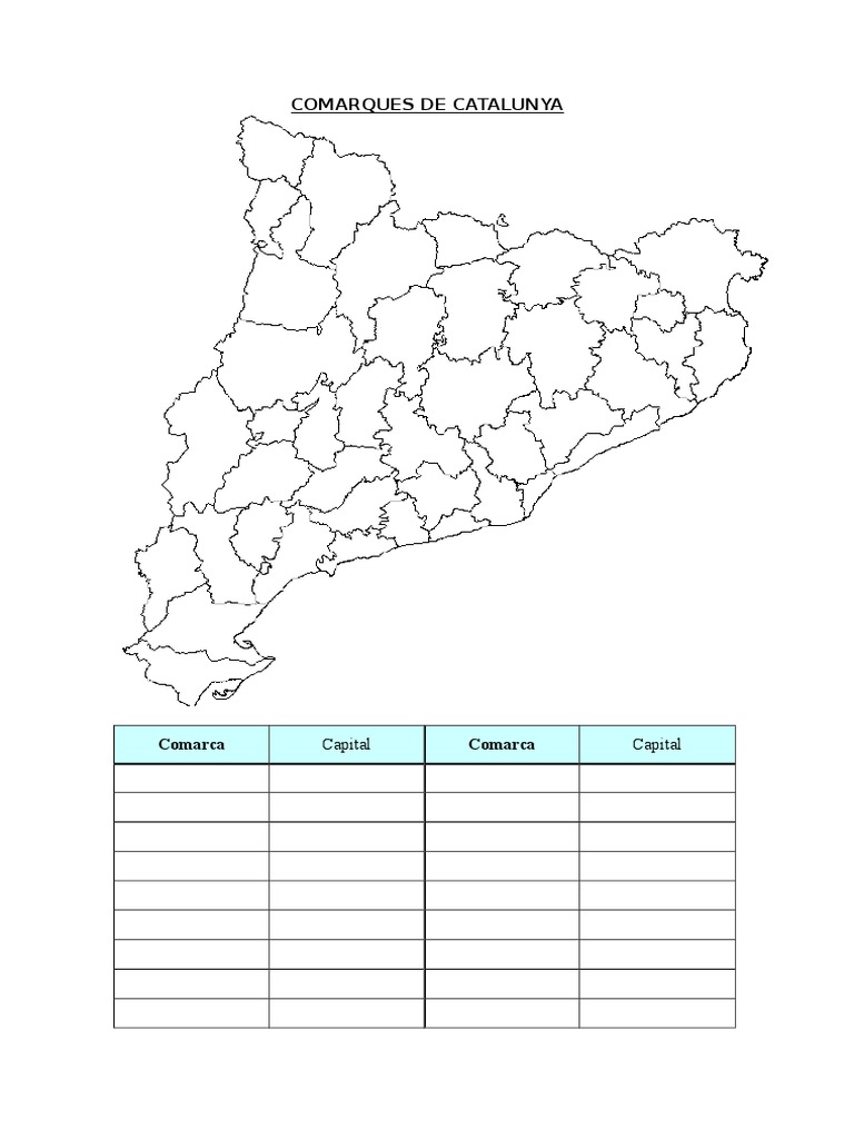 Comarques de Catalunya | PDF