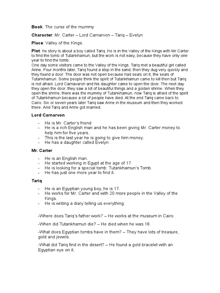 The Curse of Tutankhamun's Tomb | PDF