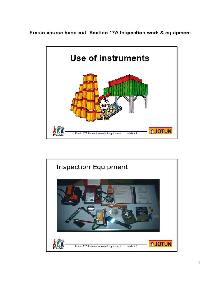 Paint - Inspections Work and Equiptment ### PDF | PDF | Adhesive | Paint