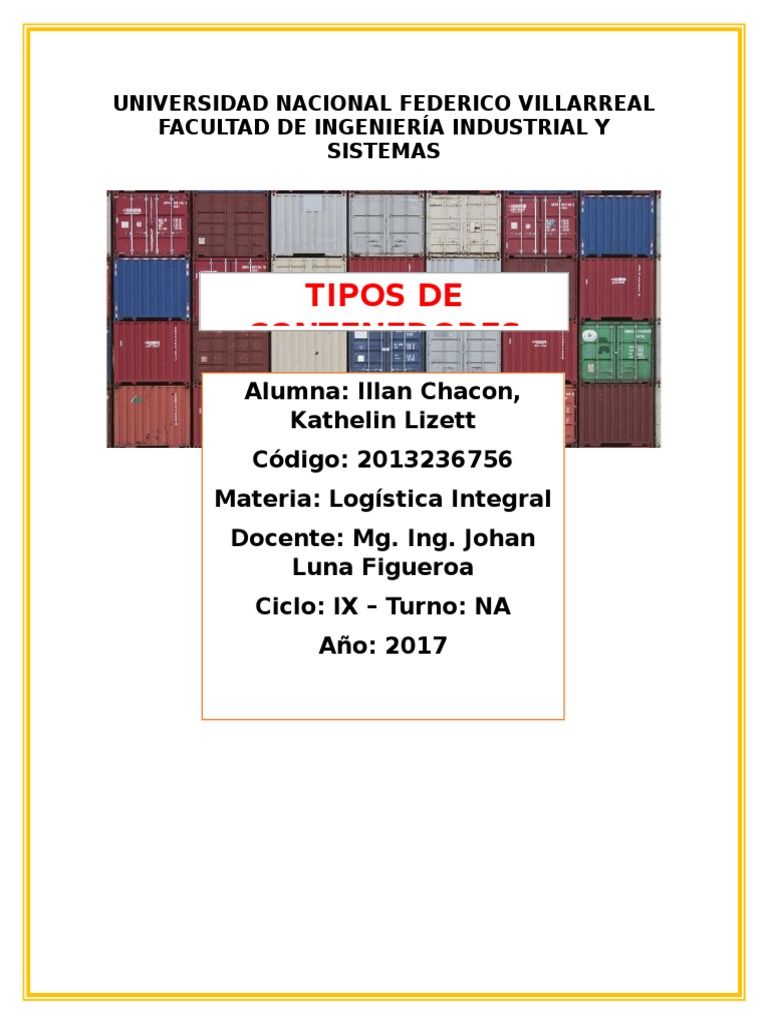 Tipos de Contenedores | PDF | Transporte | Perú