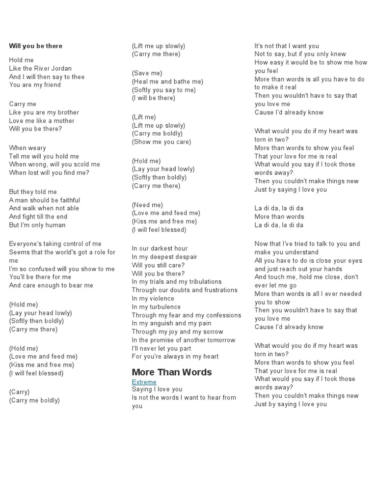 Letra Músicas em Inglês | PDF