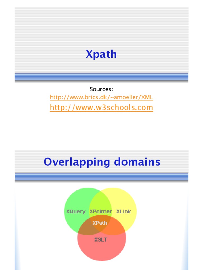 Xpath: Sources | PDF