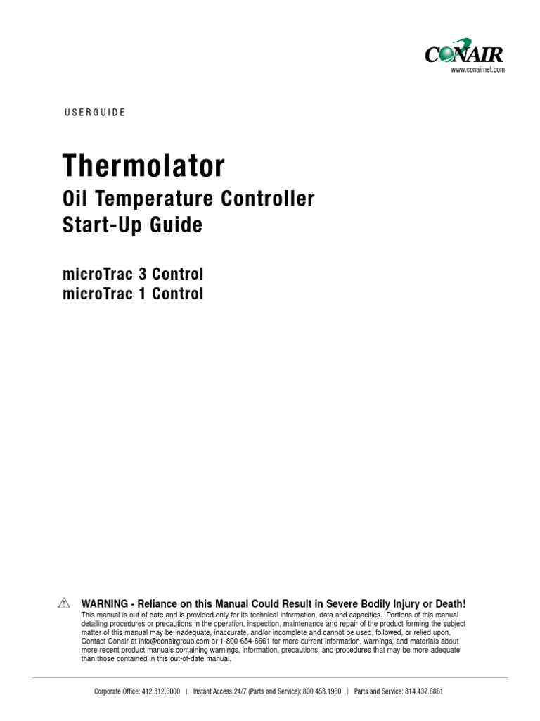 Conair Temperature Control Manual | PDF | Pump | Light Emitting Diode