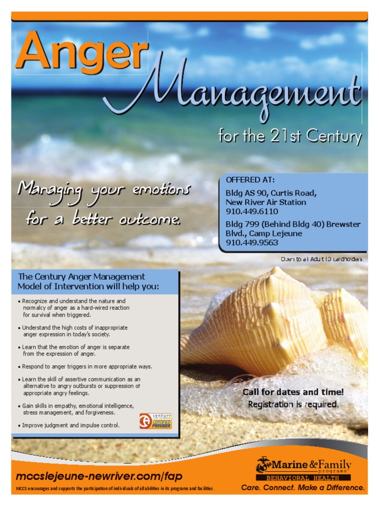 2016 Anger Management Flyer | PDF | Anger | Action (Philosophy)