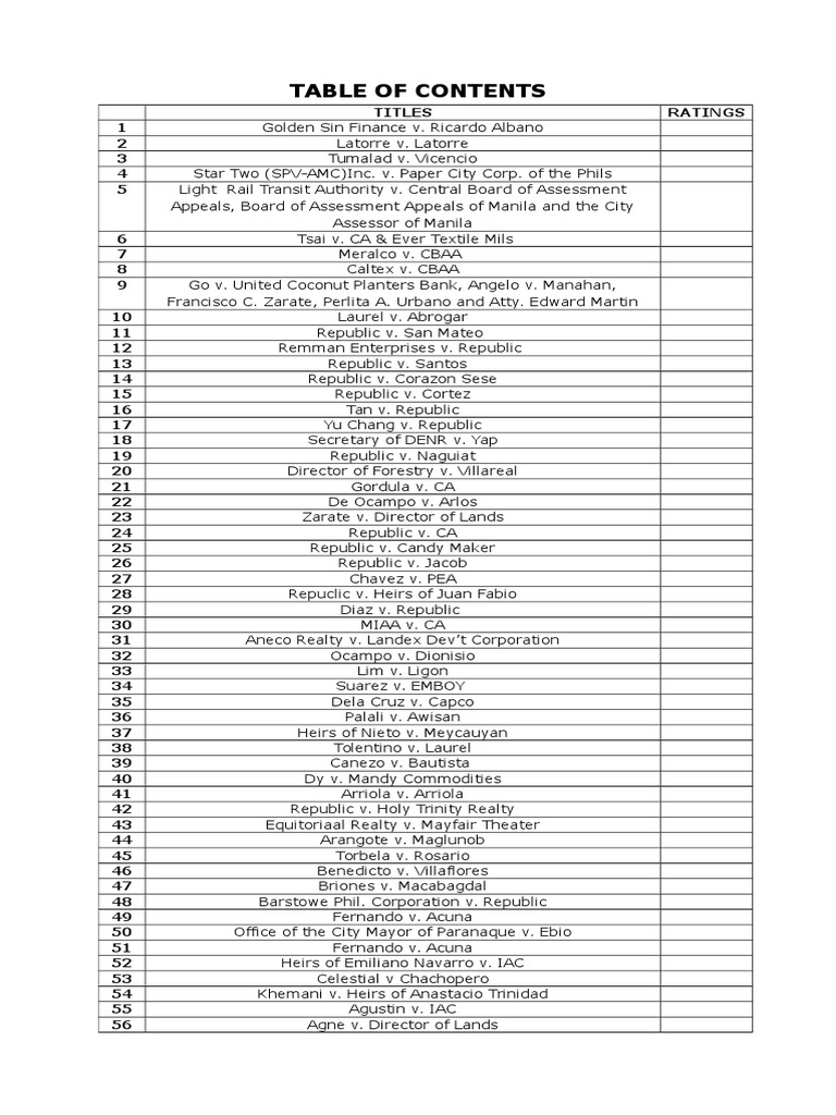 Titles Ratings 1 2 3 4 5 | PDF
