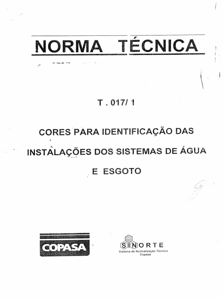 Copasa - Norma Cores | PDF