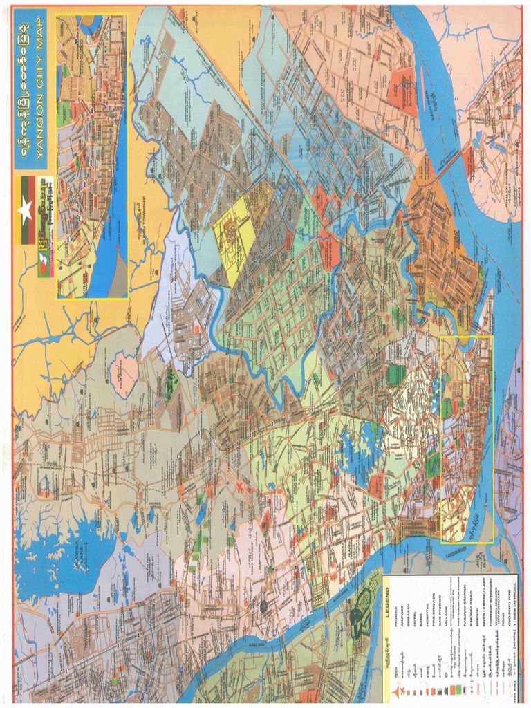 Yangon City Township Map Scans Set 1 PDF | PDF