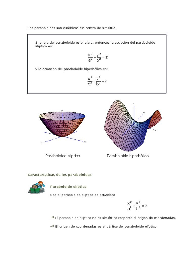 Los Paraboloide Circular | Elipse | Geometría diferencial