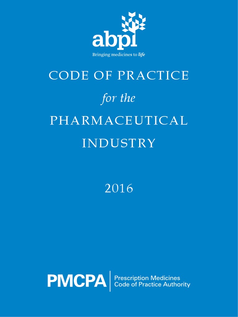ABPI Code of Practice 2016 | PDF | Medical Prescription ...