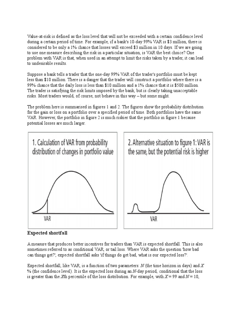Understanding Value-at-Risk vs Expected Shortfall | PDF | Value At Risk ...