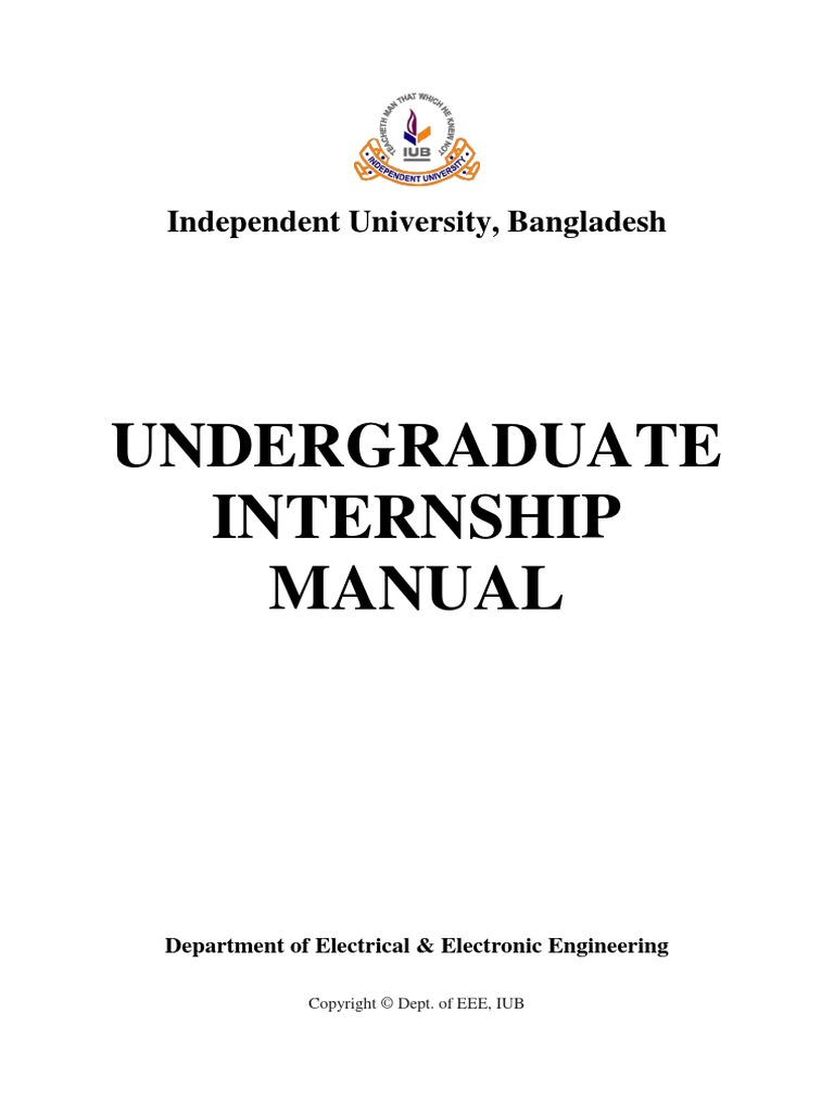 Intership Manual | PDF | Internship | Job Hunting
