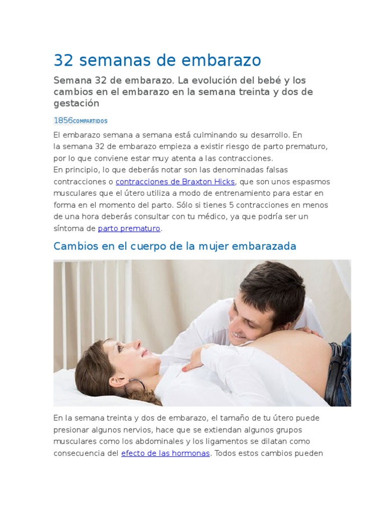 32 Semanas de Embarazo | PDF | El embarazo | Hemorroides