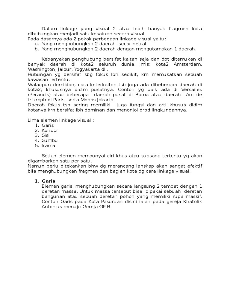 Teori Linkage Pembahasan | PDF