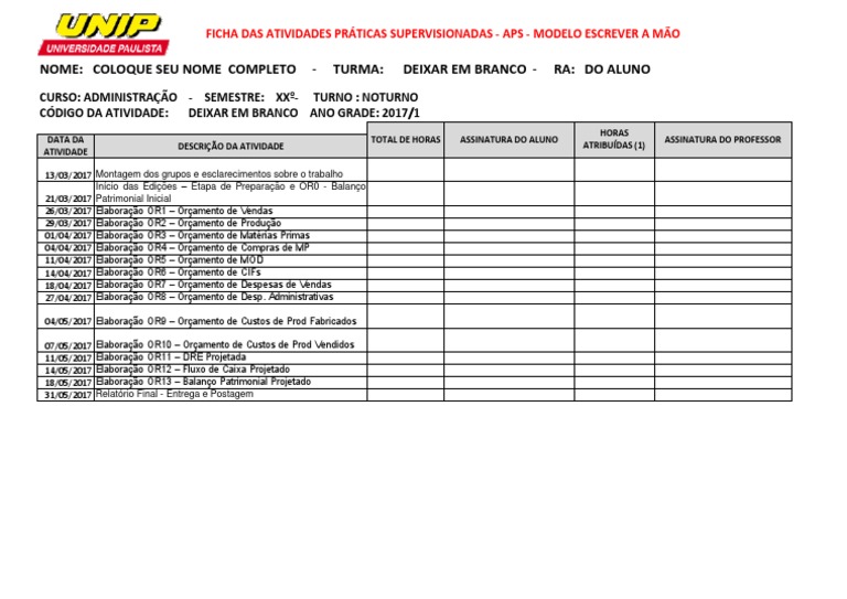 Ficha APS V - SOE PDF | PDF