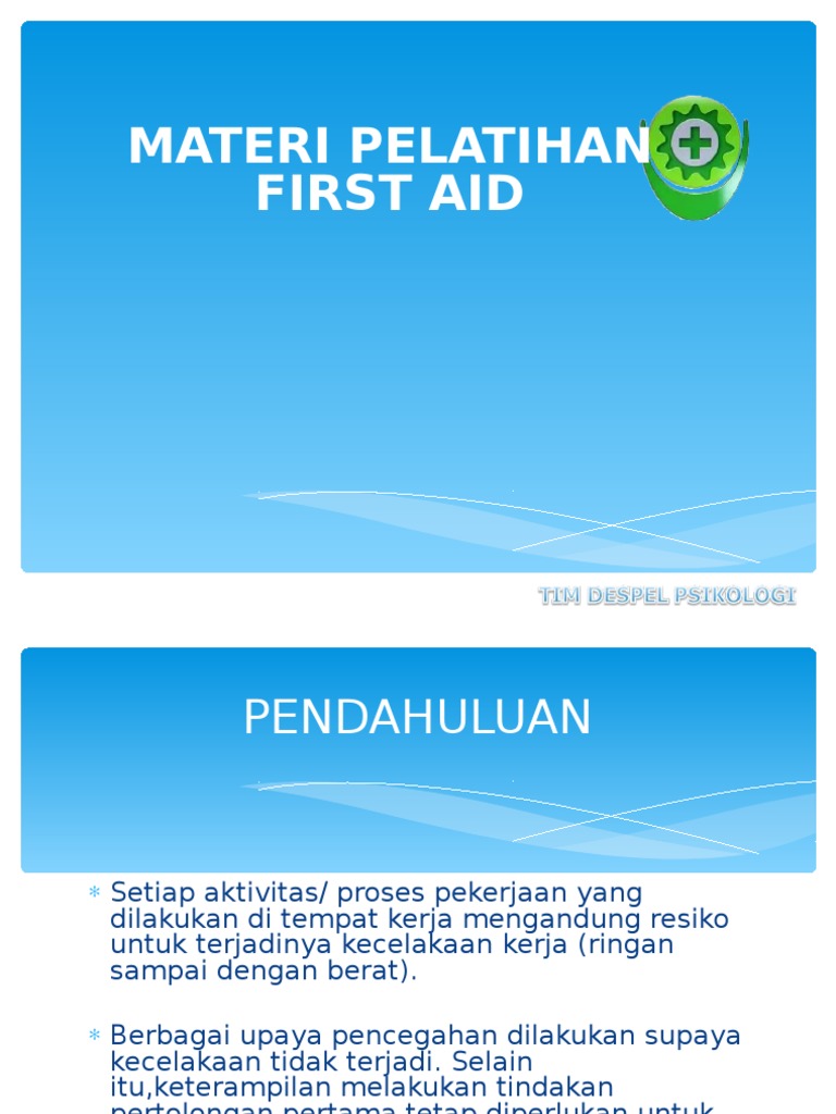 Materi First Aid | PDF