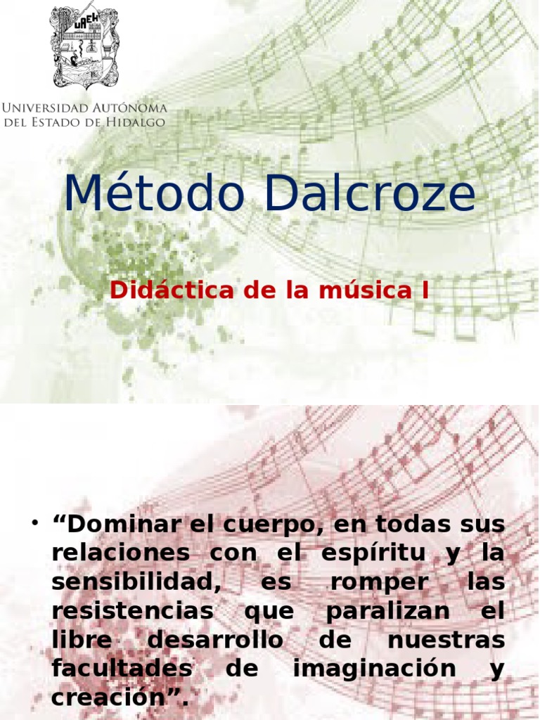 Método Dalcroze | PDF | Conceptos psicologicos | Cognición