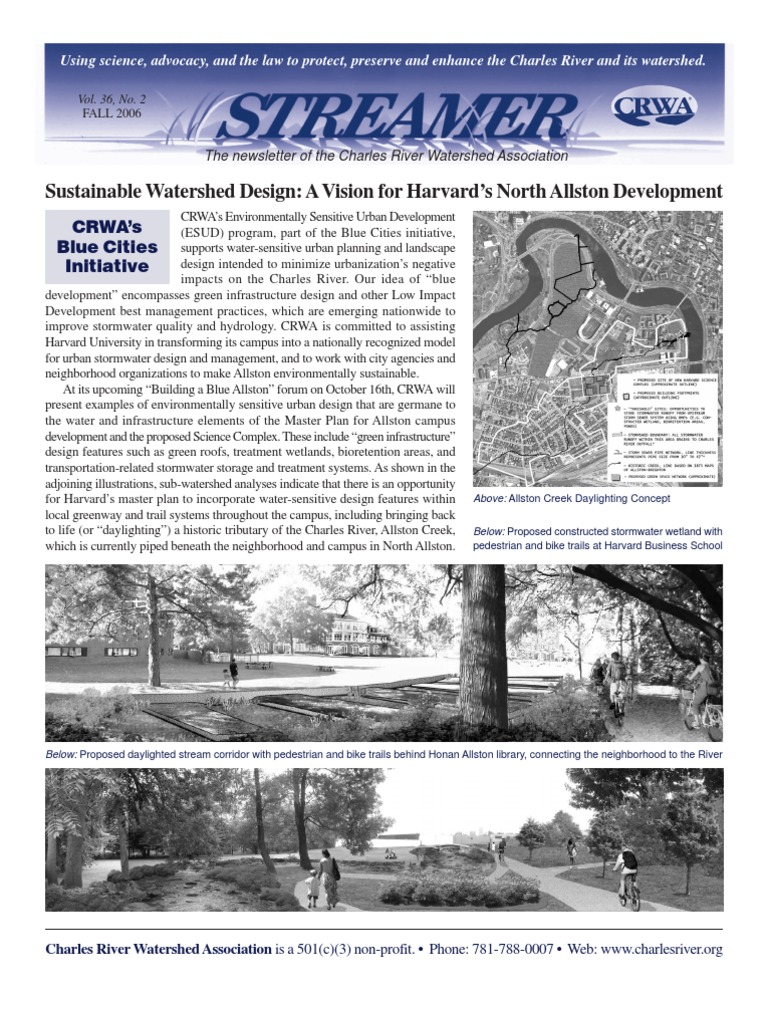 Fall 2006 Streamer Newsletter, Charles River Watershed Association ...