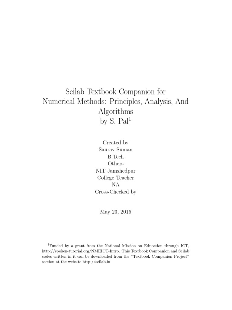 Scilab Text Books PDF | PDF | Interpolation | Numerical Analysis