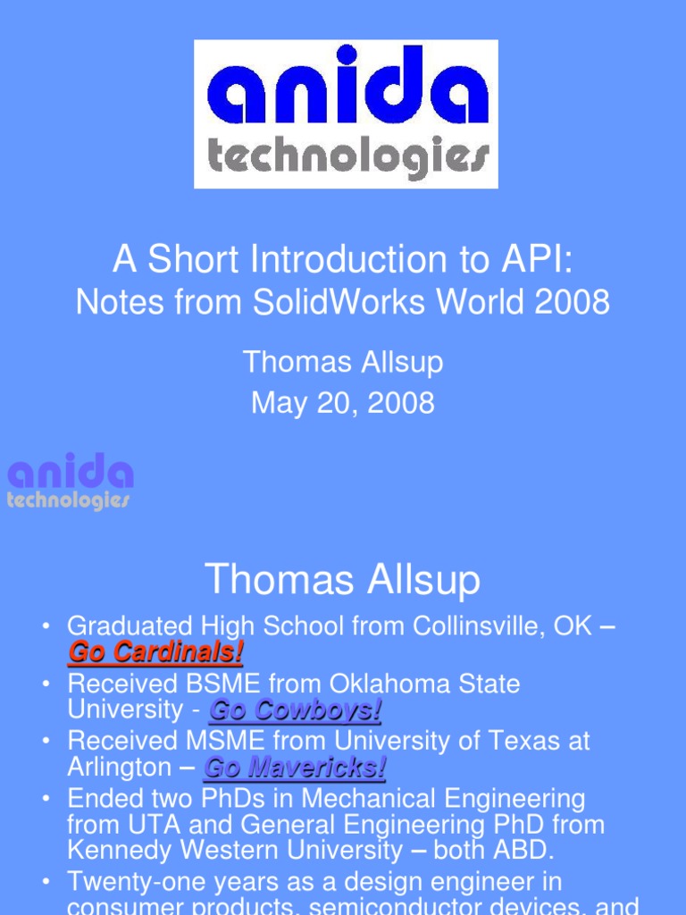 A Short Introduction To API PDF | PDF | Visual Basic For Applications ...