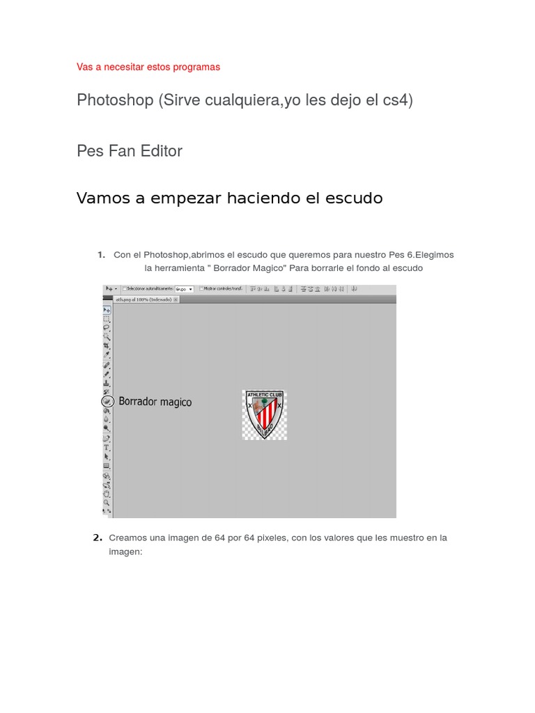 Crear Un Emblema para Pes 6 | PDF