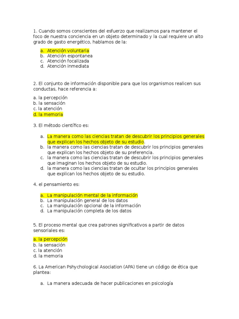 Ex Final Fund Psicologia | PDF