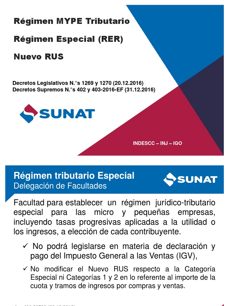 Regimen Mype Tributario | Impuesto sobre la renta | Impuestos