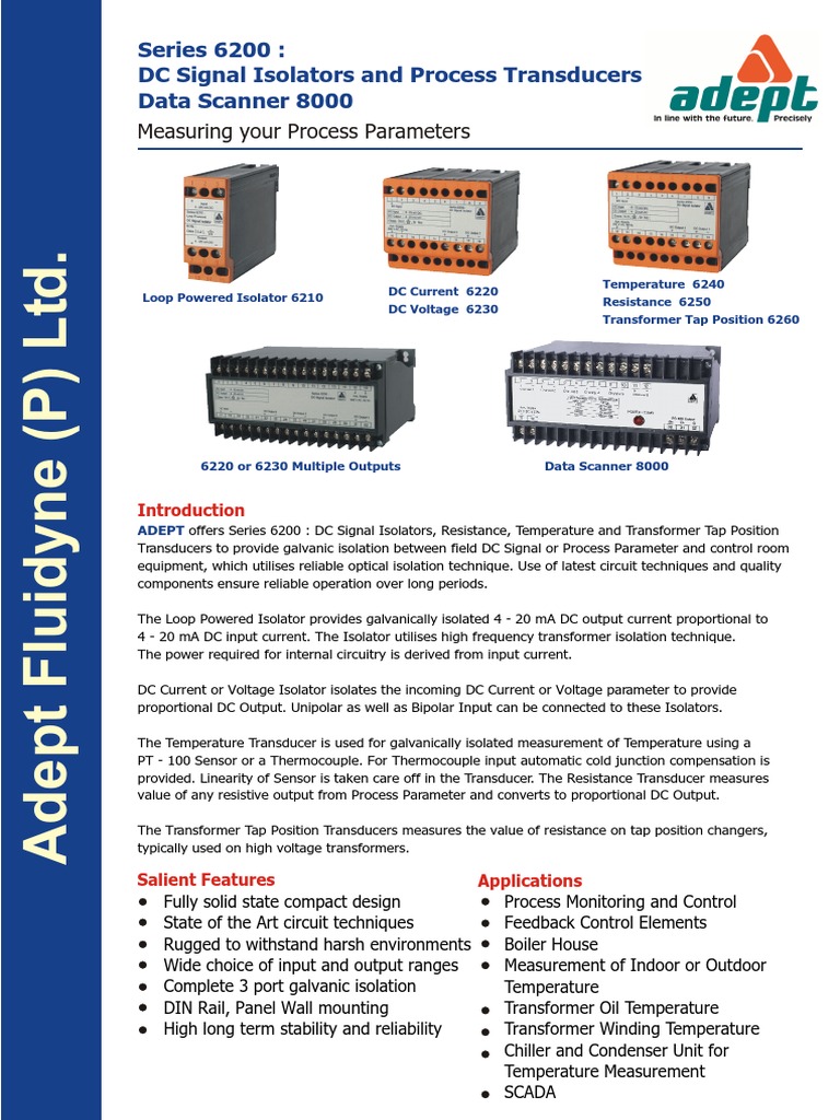 Series 6200 and Data Scanner | PDF | Direct Current | Thermocouple