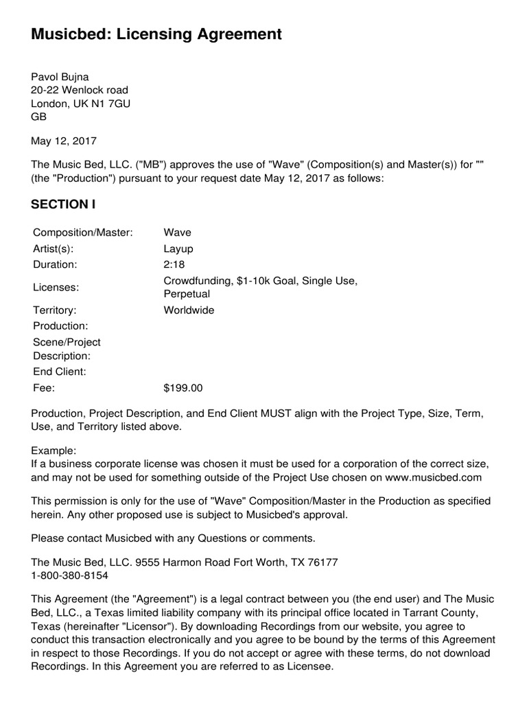 MB License Wave | PDF | Indemnity | License