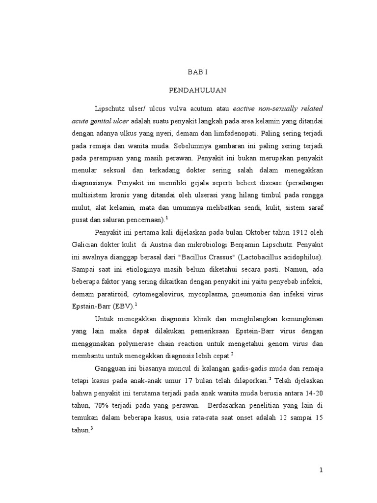 Lipschutz Ulcer | PDF