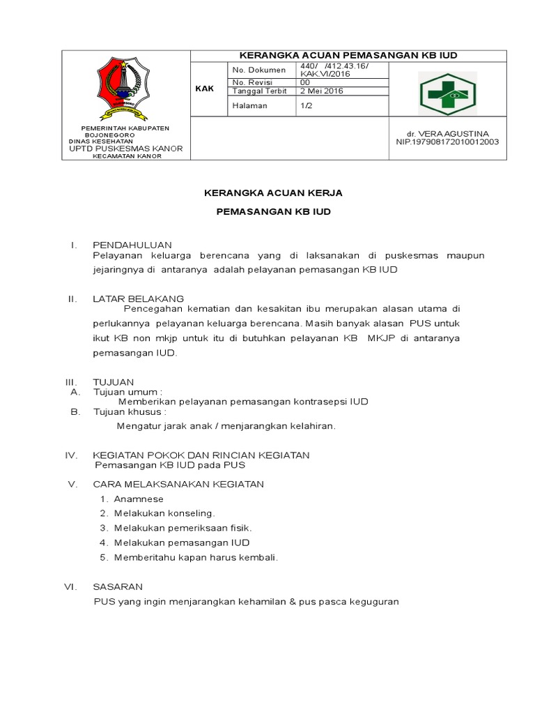 Kak Pemasangan Iud | PDF