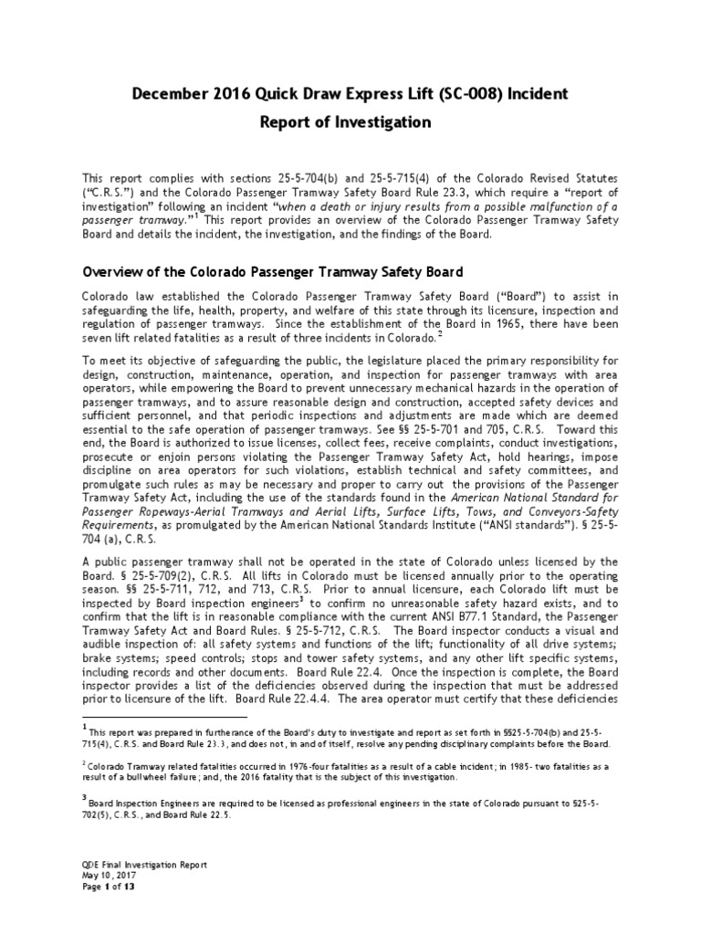 Kelly Huber Ski Granby Ranch Death Investigation Report | PDF ...