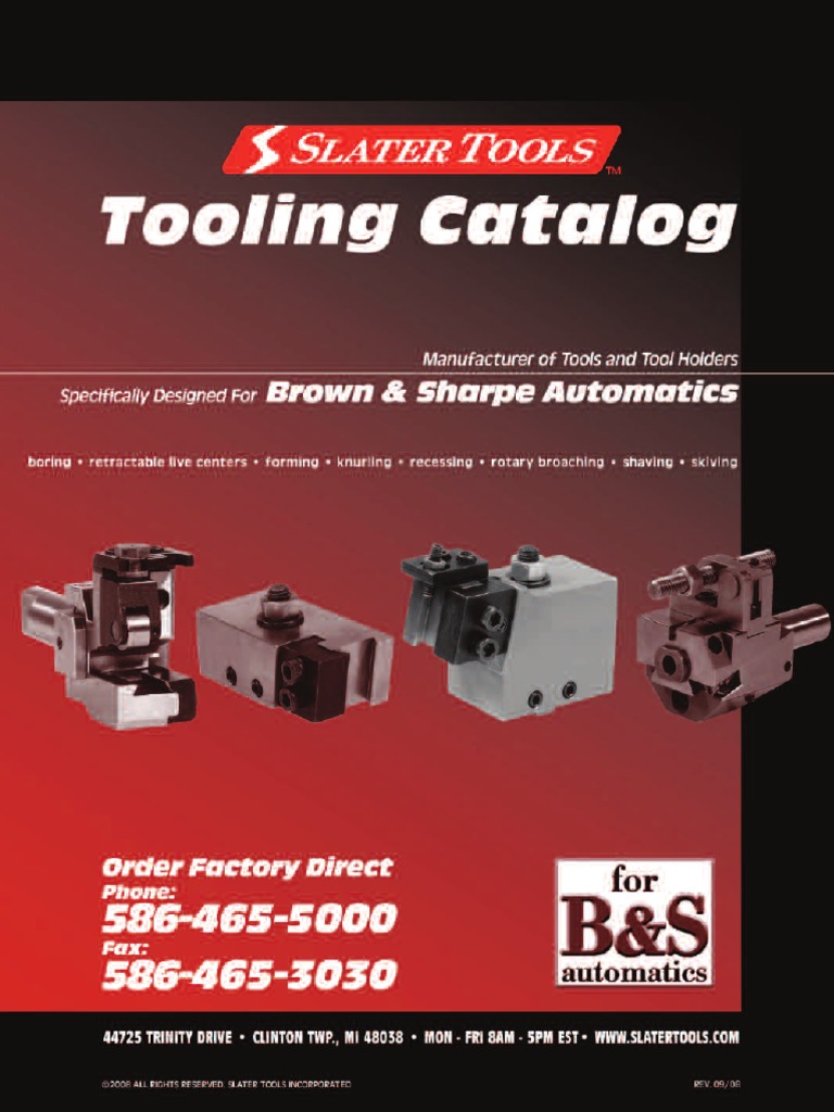 Slater Tools Catalog Overview | PDF | Metalworking | Manufactured Goods