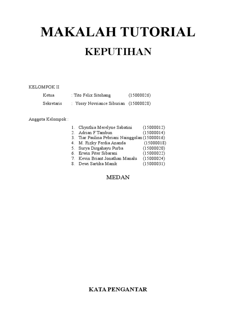 Makalah Tutorial Leukorea | PDF