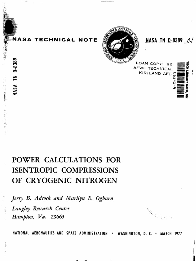 Compression Power Calculation | Download Free PDF | Mach Number | Gases