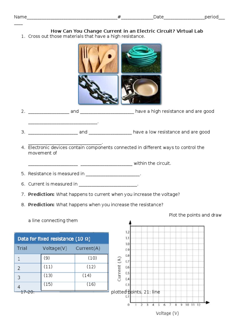 Electric Circuit Virtual Lab | PDF | Electrical Resistance And ...