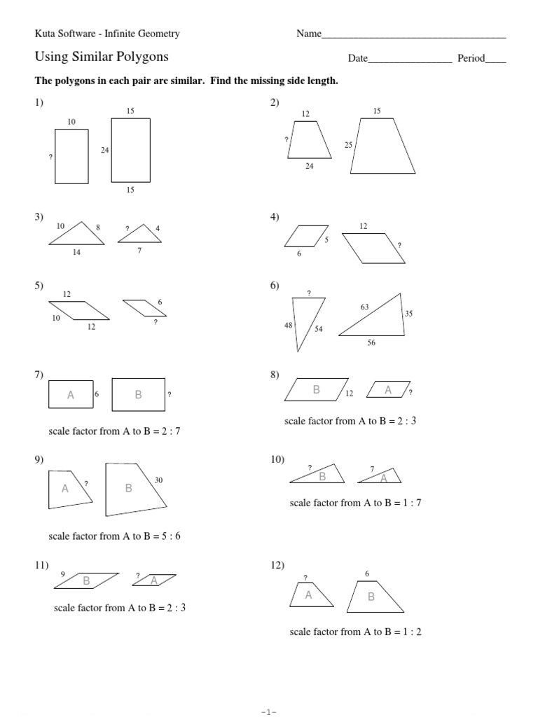 7-Using Similar Polygons.pdf | Elementary Mathematics | Geometry