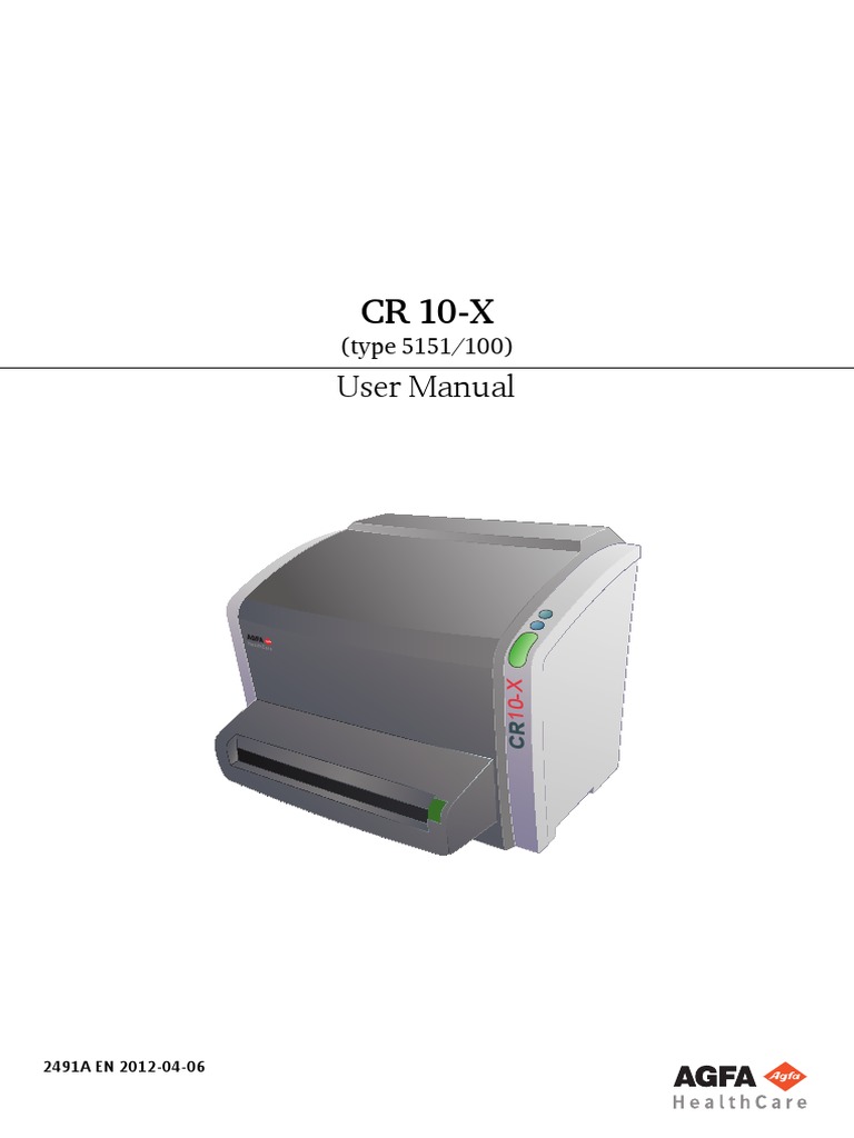 Agfa CR 10 X PDF | PDF | Waste | Computing And Information Technology