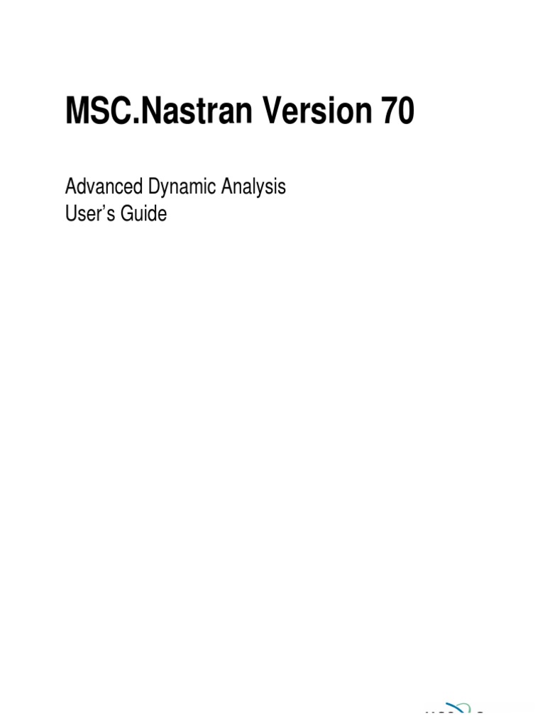 MSC Nastran Advanced Dynamic Analysis PDF | PDF | Matrix (Mathematics ...