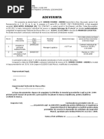 Model Adresa Inaintare Registru | PDF