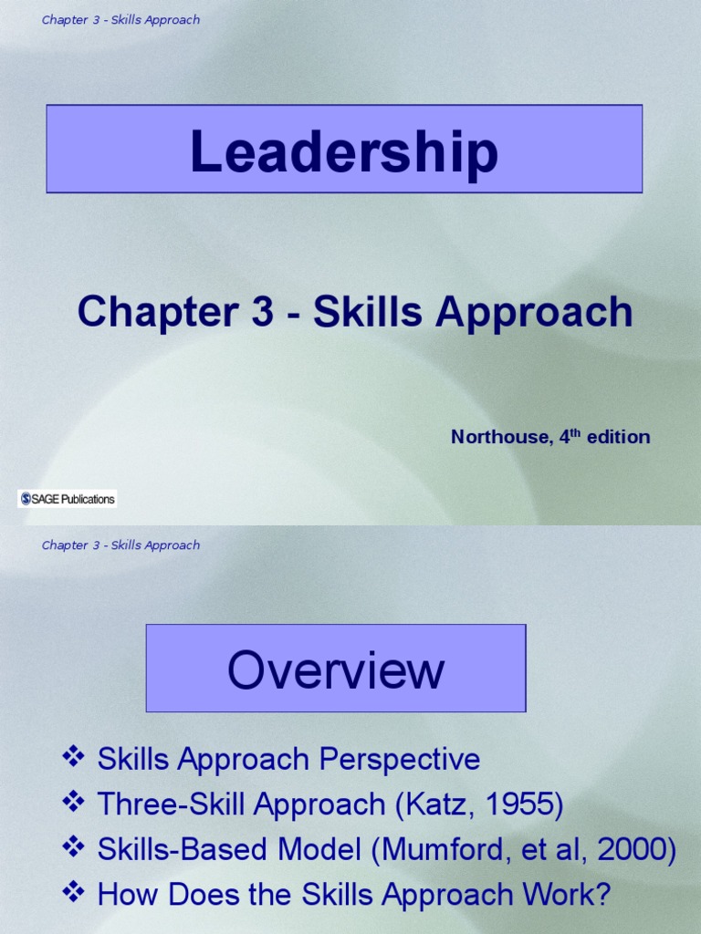 Katz's Three-Skill Leadership Model | PDF | Leadership | Competence ...