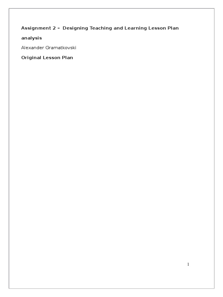 Lesson Plan Evaluation Guide | PDF | Educational Technology | Lesson Plan