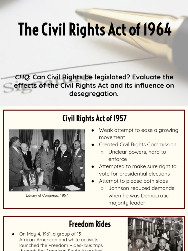 Civil Rights Acts | PDF | Martin Luther King Jr. | Movements For Civil ...