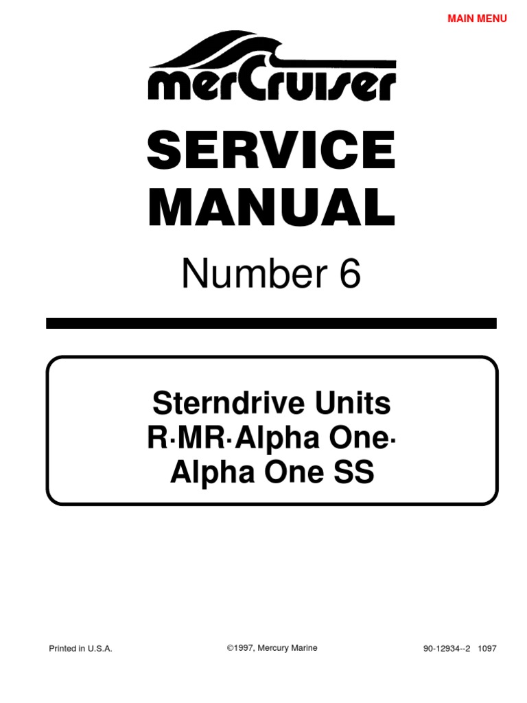 Merc Service Manual 3 Index | PDF