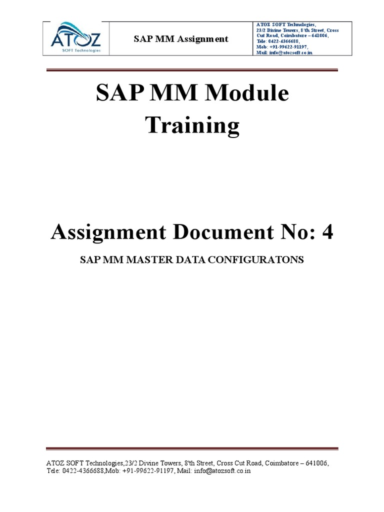 Master Data Configuration | Download Free PDF | Information Technology | Computing