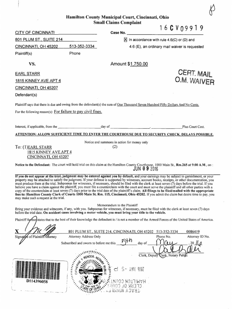 Starr Court Records | PDF