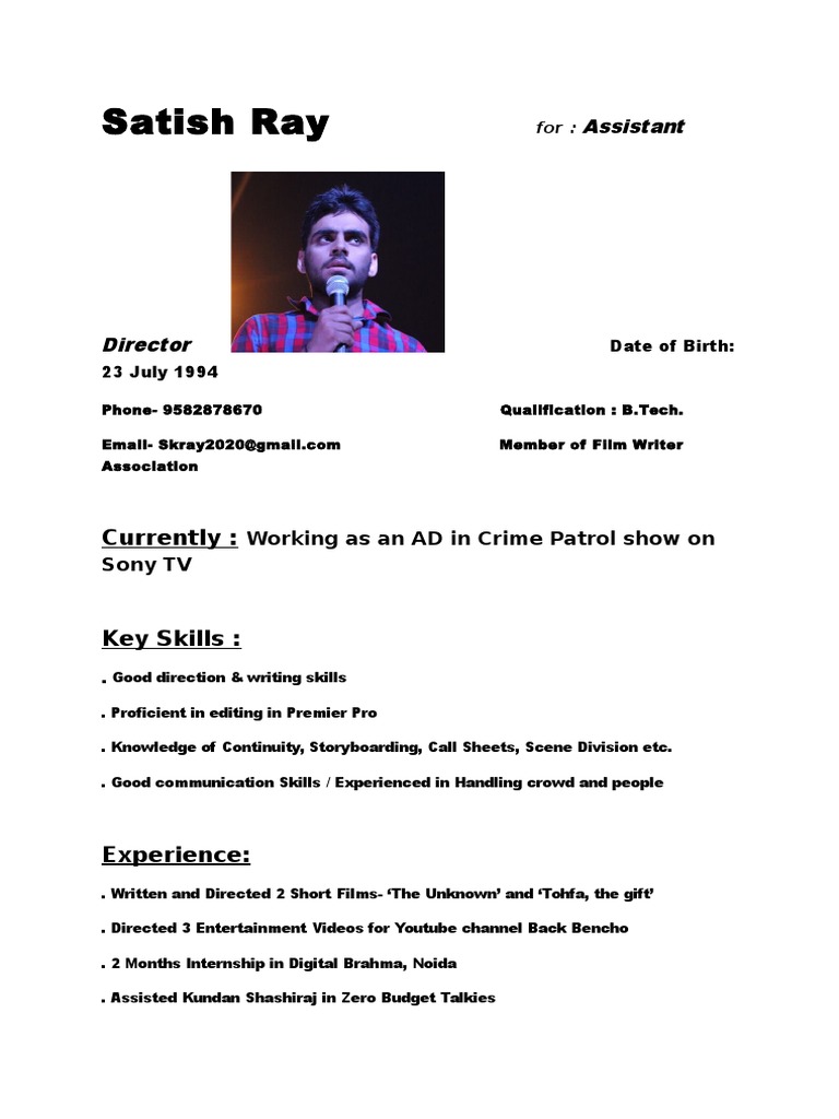 Sample AD Resume | PDF