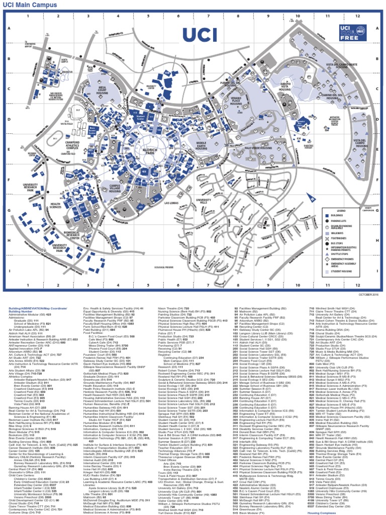 uci 16 map campus