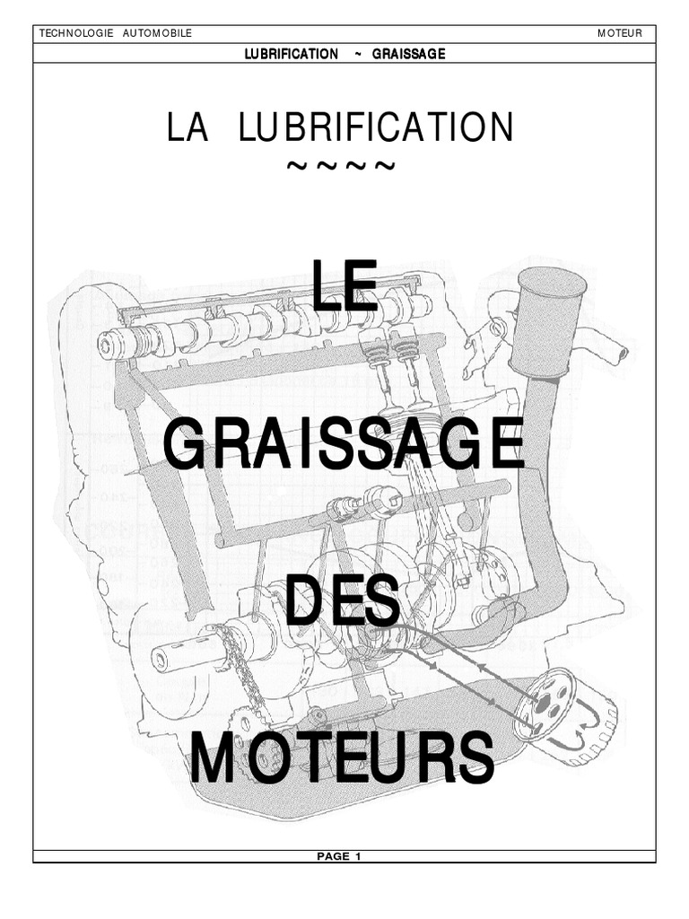 Graissage Lubrification PDF | PDF | Huile de moteur | Machine